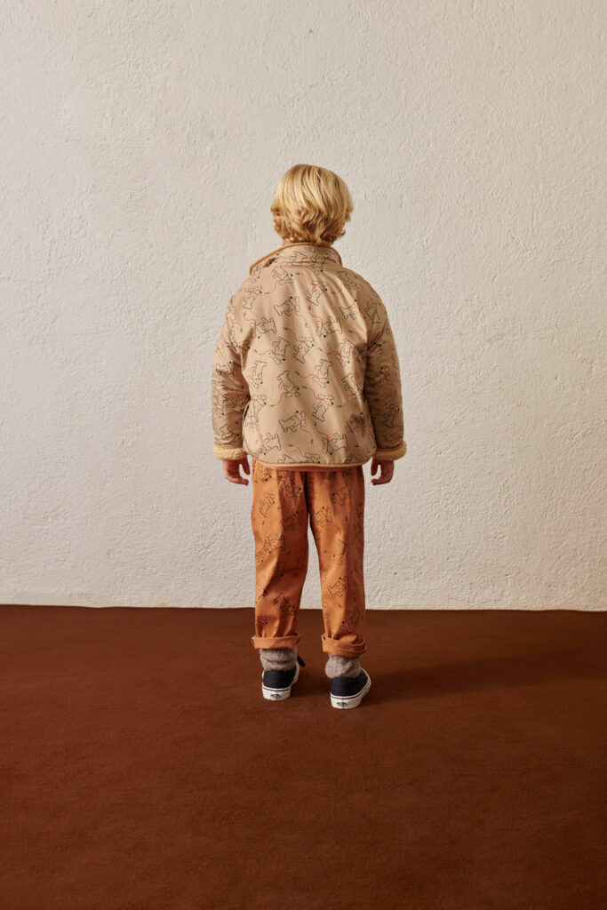 Reversible dogs all over jacket – weekend house kids.