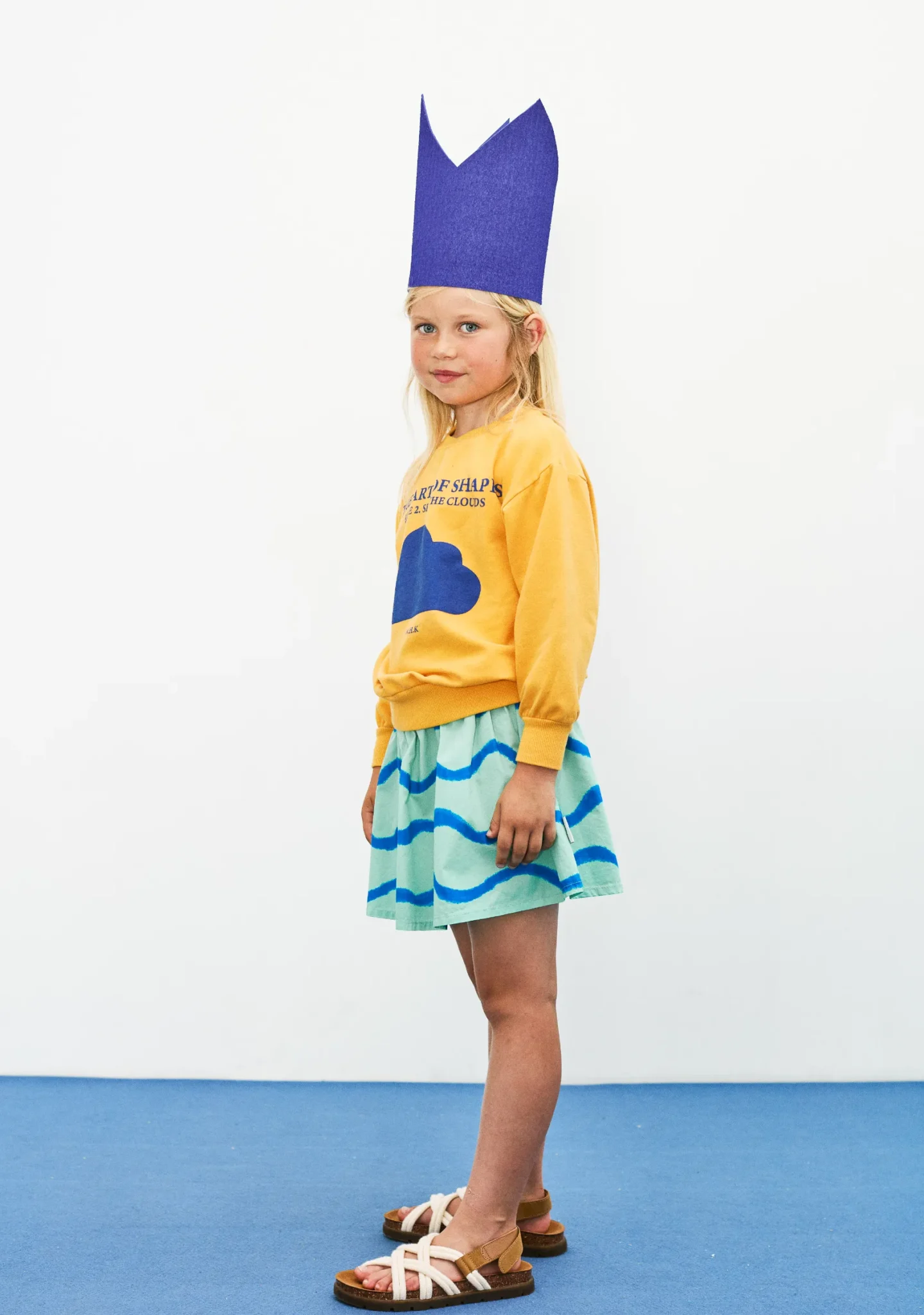 Cloud shape sweatshirt (Orange) – weekend house kids.